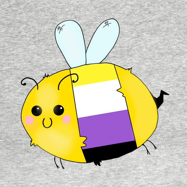 Pride Bees - Nonbinary - Nonbinary Pride - T-Shirt | TeePublic